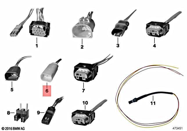 OEM BMW Motorcycle Repair Plug 3 Pole Genuine 611656 83300413585 for ...