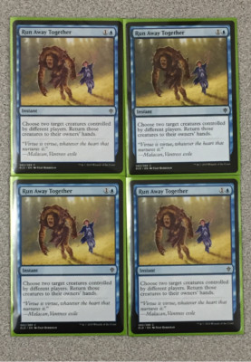 MTG - RUN AWAY TOGETHER - 4XPLAYSET - THRONE OF ELDRAINE - COMMON ...