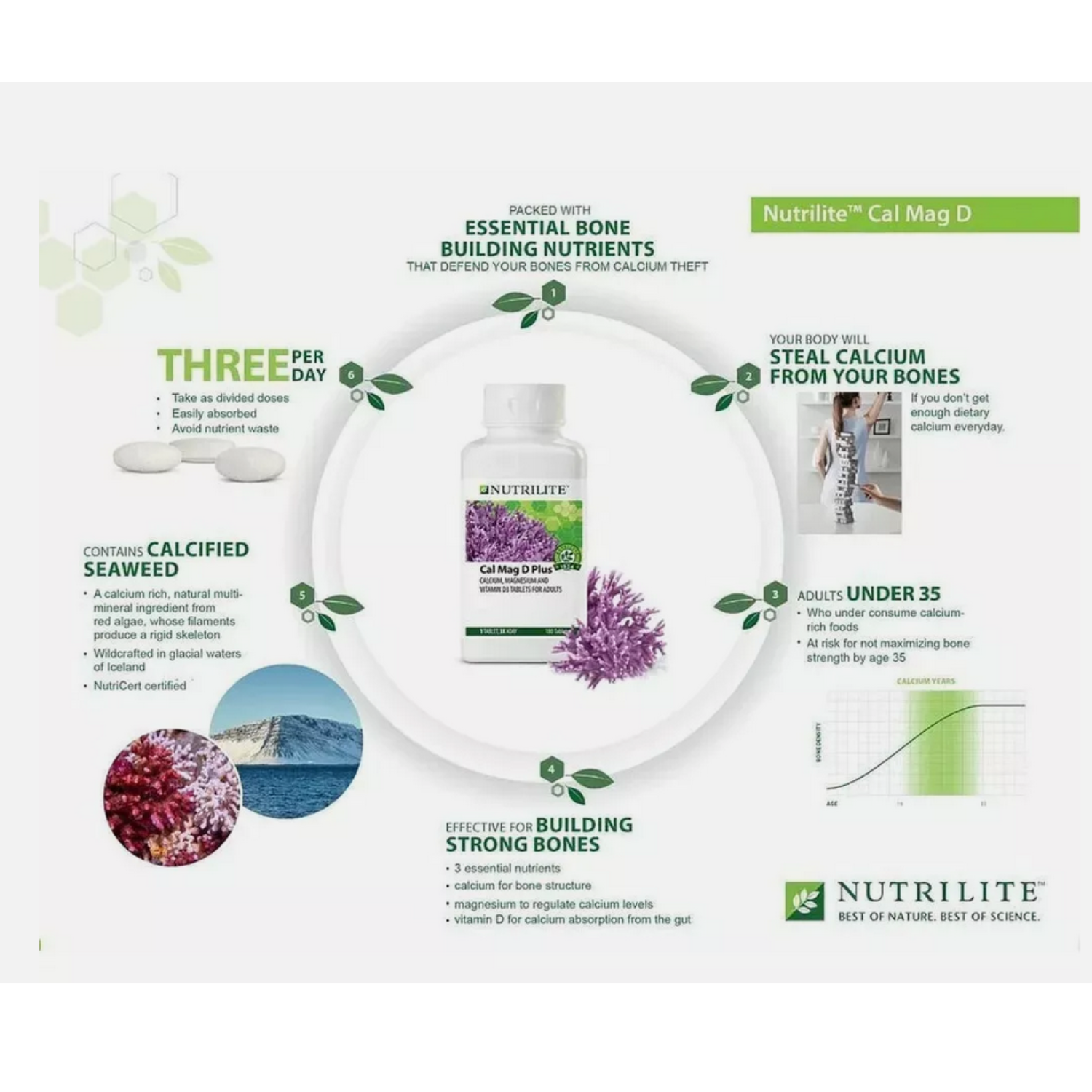 NUTRILITE Calcium Magnesium Vitamin D Plus Build Strong Bones 180 Tab ...