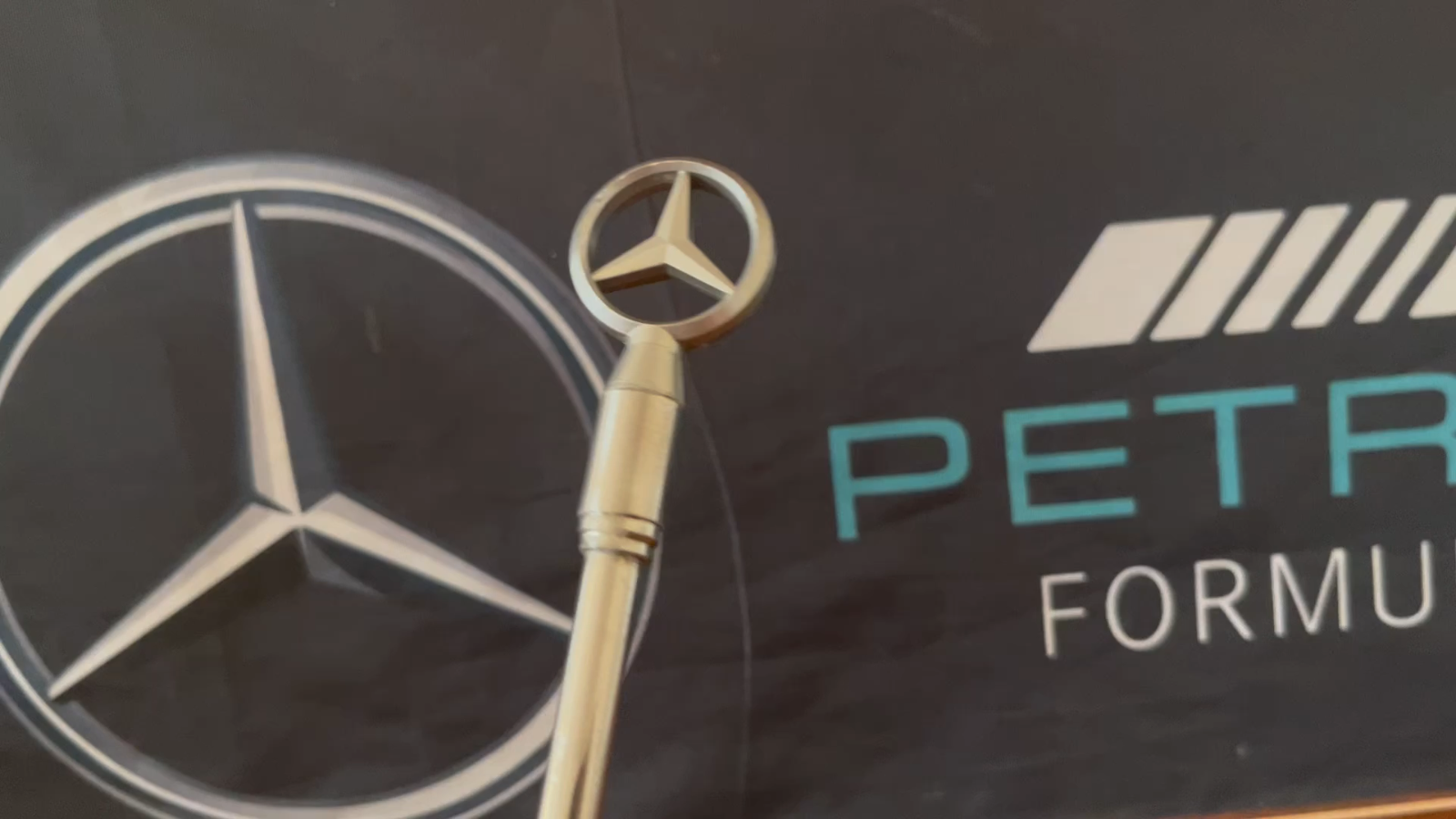 Original Mercedes-Benz W202 W210 W140 Flag Pole Parking Chrome Front ...