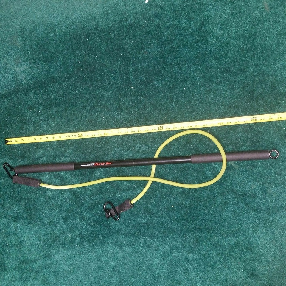 Bionic Body Exercise Bar 38" for Resistance Training (Open Box) Black ...