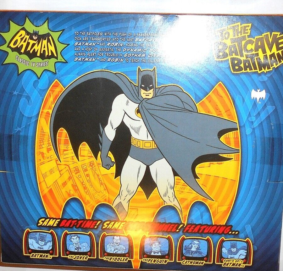 Batman classic TV series BATCAVE Adam West batcomputer 1966 mattel dc ...