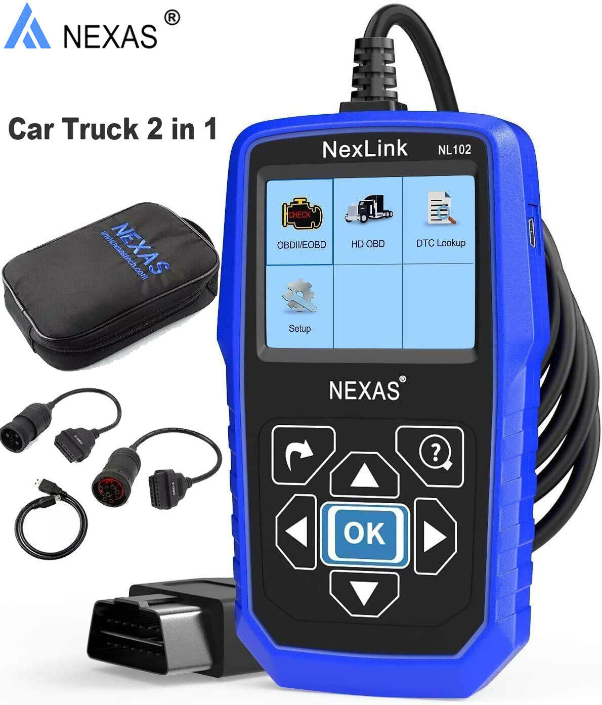 NEXAS NL102 All System Heavy Duty Truck Diesel Scanner Diagnostic Tool ...