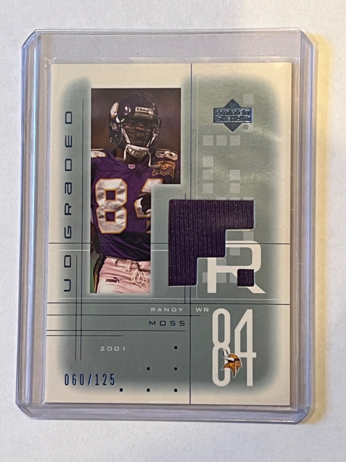 2001 UD Graded - Game Jerseys Blue #RM Randy Moss /125 (MEM) for sale ...