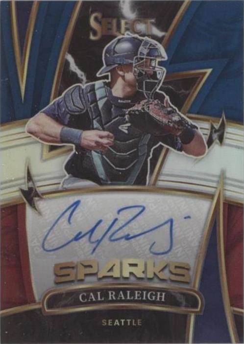 2022 Panini Select - Sparks Signatures Cal Raleigh #SS-CR Tri-Color ...