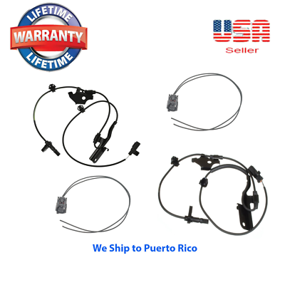 2 ABS Speed Sensor Front & 2Connector Fit PRIUS 10-15 PRIUS C 12-13 ...