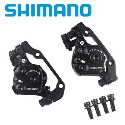 Shimano BR-M375 Cable Disc Brake Caliper Front & Rear Set bicycle ...