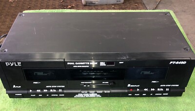 Pyle PT-649D Dual Cassette Deck-Parts Or Repair. Untested | eBay