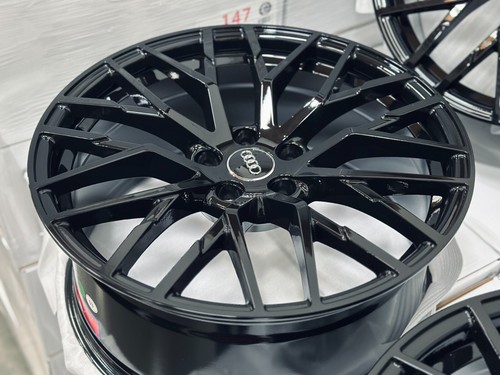 4 NEW 19" Gloss Black Wheels Rims for Audi A4 A5 S4 S5 A6 S6 A7 S7 Q5 ...