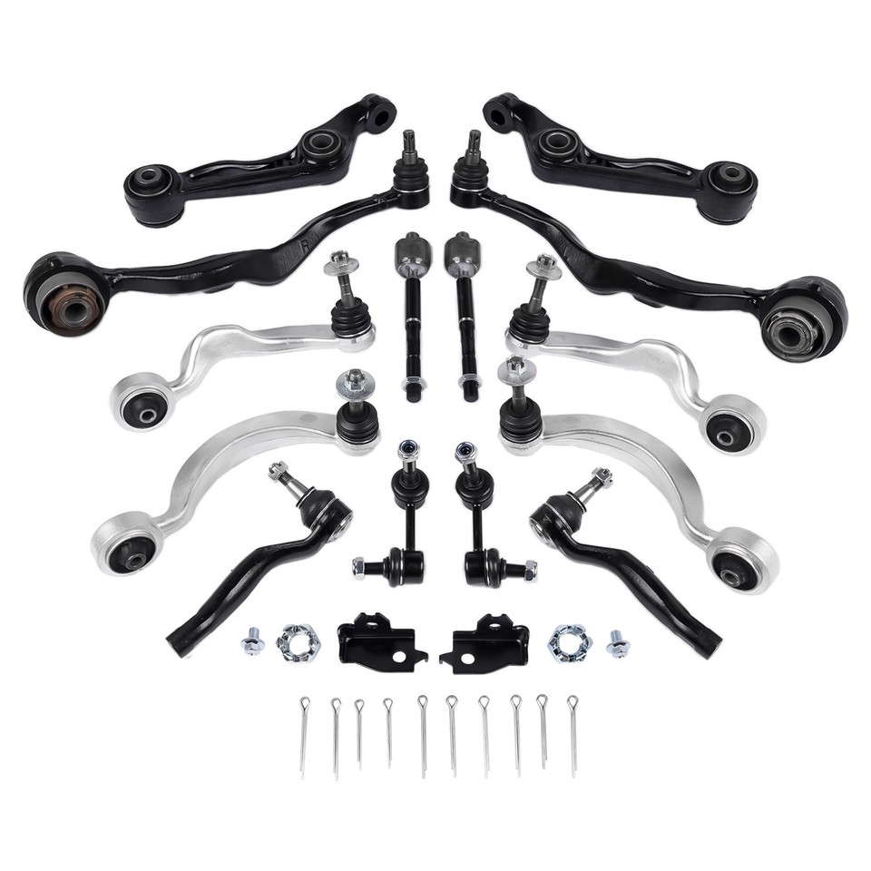 Front Upper & Lower Control Arms Links Tie Rod Kit for 2007-2017 Lexus ...