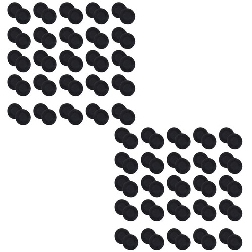 100 Pcs Black Sponge Earbud Headphone Ear Pads Cover Replacement ...