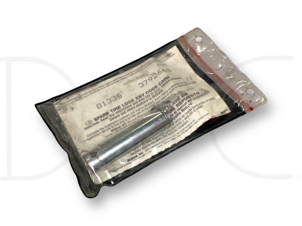 Ford F250 F350 Spare Tire Lock Key And Code Card OE 6C34-1A380-Aa | eBay