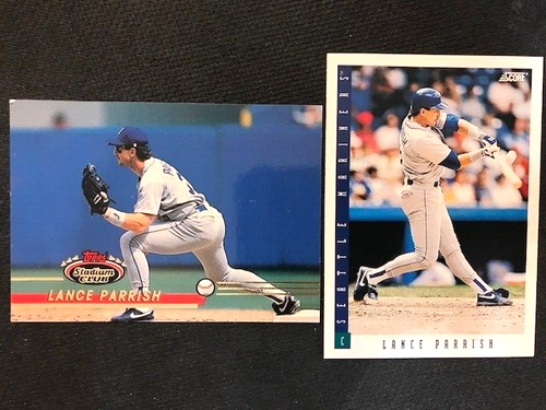 MLB - Lance Parrish 1993 Topps Stadium Club & 1993 Score Baseball ...