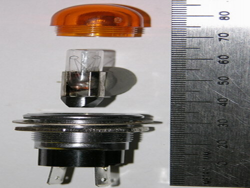 2 SquareD Amber Panel Mount Lamp Holders | eBay