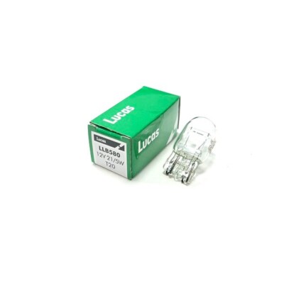 Lucas LLB580 12V 21/5W Wedge Capless Stop Tail DRL Bulb - Genuine ...