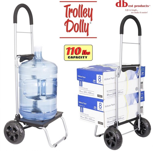 dbest products Trolley Dolly Black Foldable Shopping cart for Groceries ...