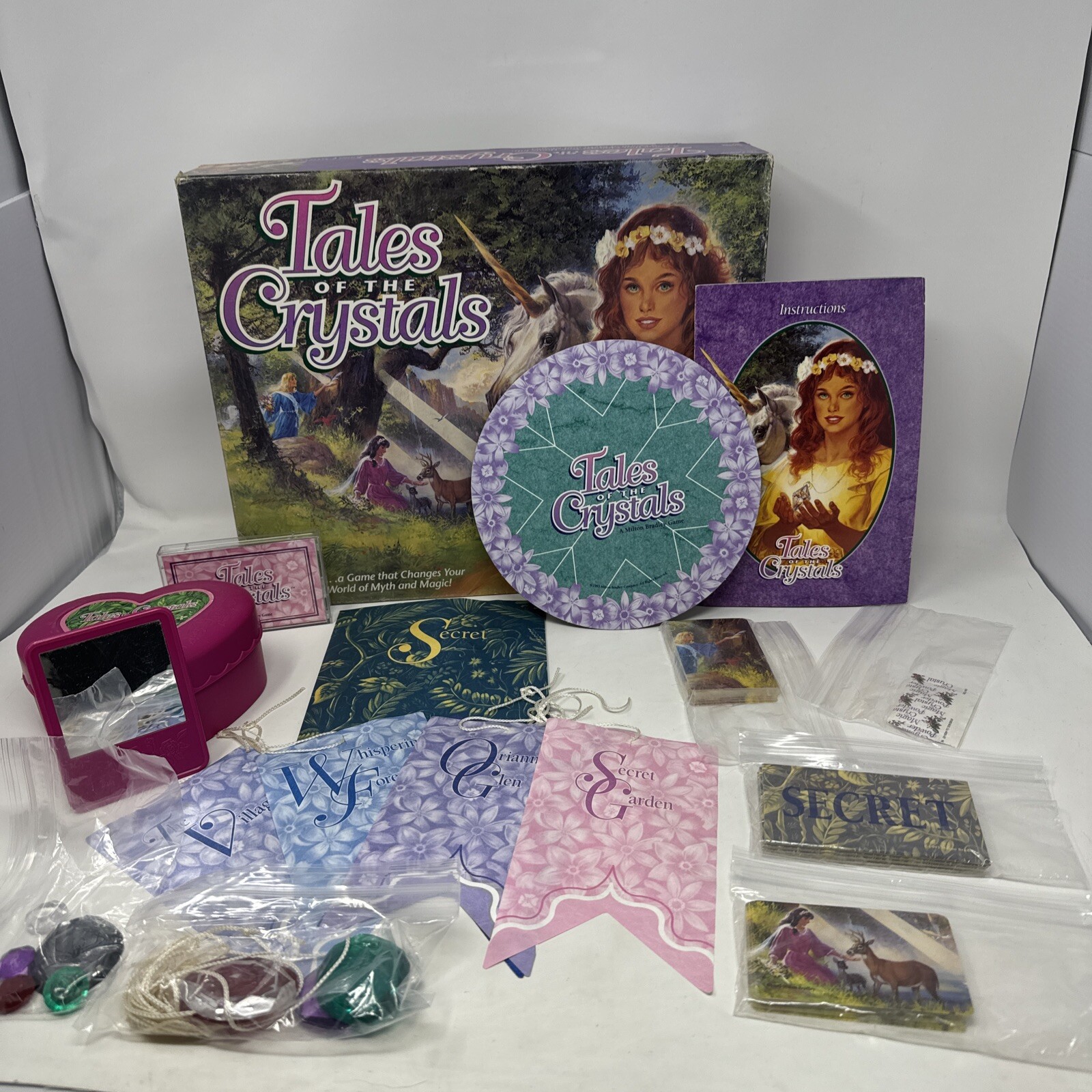 Vintage 90s 1993 Tales of The Crystals Board Game Milton Bradley for ...