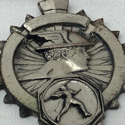 VINTAGE 1942 TRACK AND FIELD Award JavelinL MEDAL RIBBON BADGE | eBay