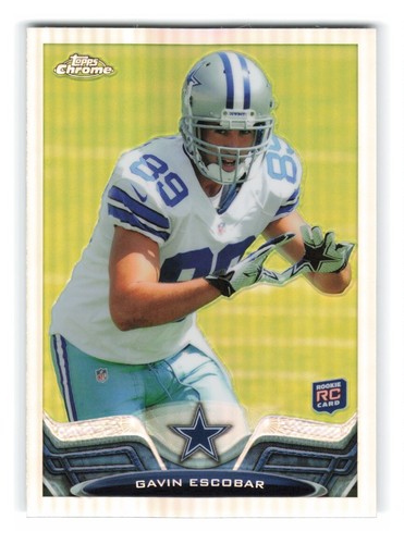 2013 Topps Chrome Gavin Escobar Rookie Dallas Cowboys #7 RC Refractor ...
