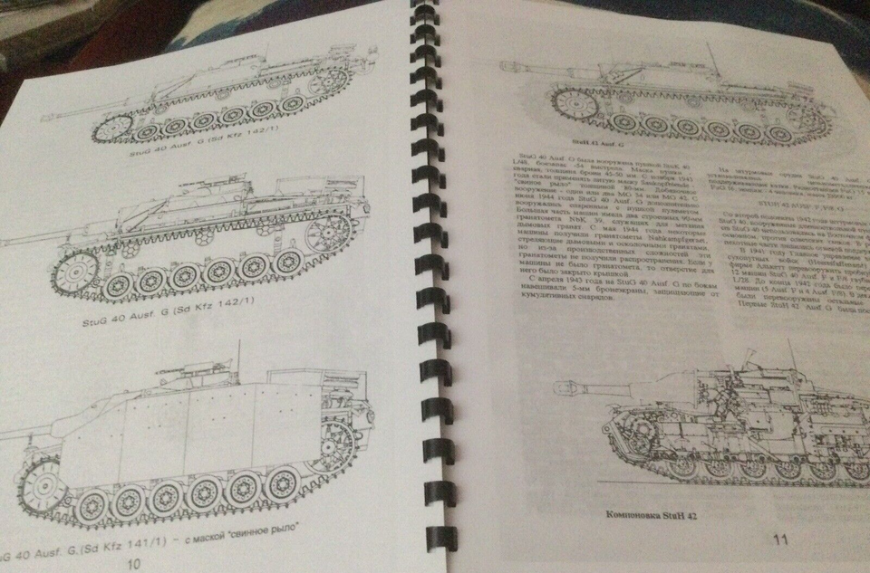 PANZER HISTORY, STURMGESCHUTZ III Book in Russian Detailed Drawings ...