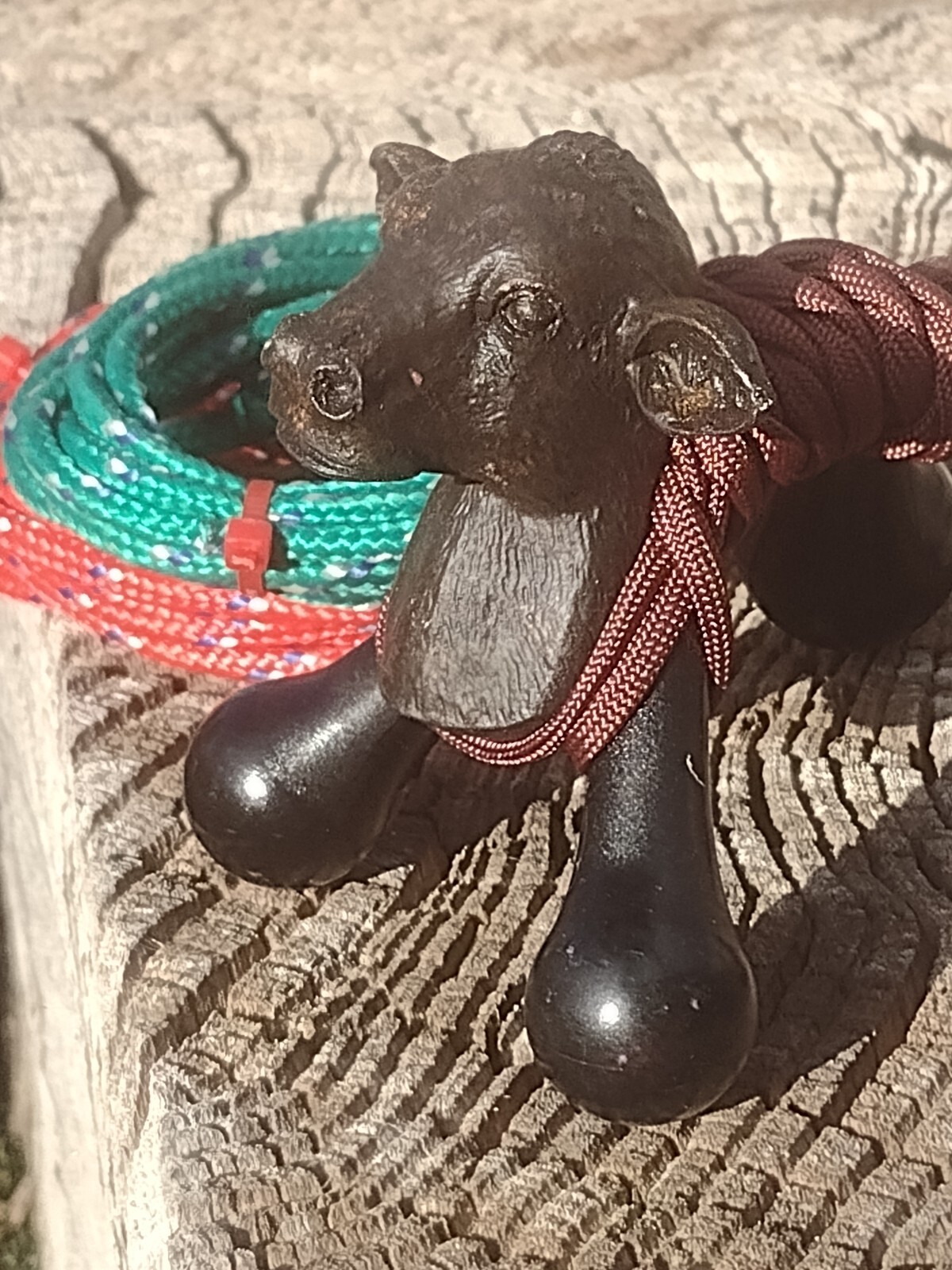 MICRO CALF ROPING DUMMY w/ 2-Chicken Ropes Roping Toy Head and Heel ...