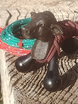 MICRO CALF ROPING DUMMY w/ 2-Chicken Ropes Roping Toy Head and Heel ...