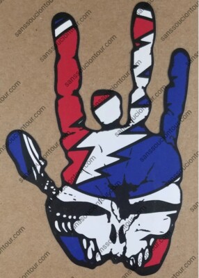 Grateful Dead - SYF Jerry hand print vinyl lot sticker, JGB, SYF | eBay