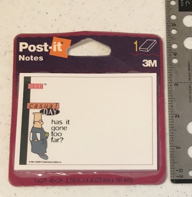 Vintage Dilbert Comic Strip Post-it Notes 3M 40 Sheets 1996 Smoke for ...