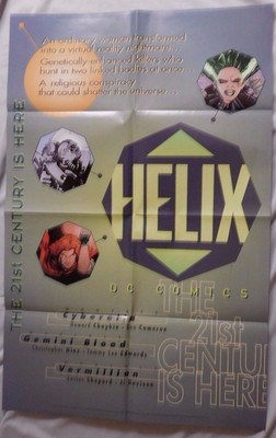1996 DC COMICS HELIX PROMO POSTER 34X22 Unused | eBay