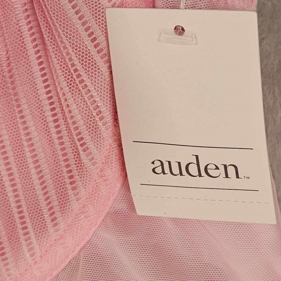 Auden Lace And Mesh Corset Womens XXL Underwire Adjustable Straps Pink ...