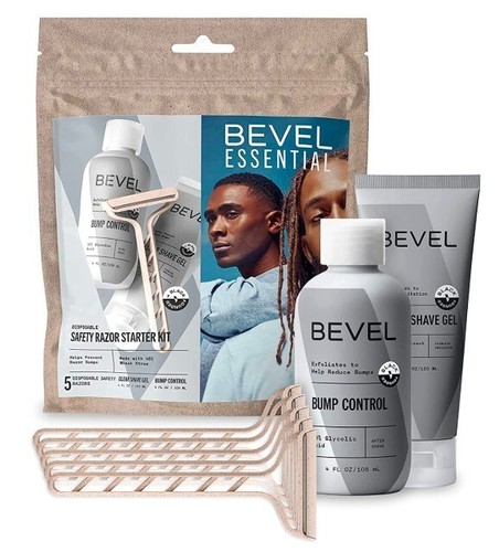 NEW BEVEL ESSENTIALS Disposable Safety Razor Starter Kit - 5 CT | eBay