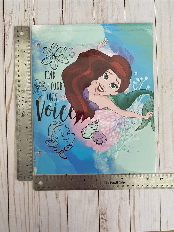 Back To School Disney Princess Bundle 4 Folders + 2 Crayons + Spiral ...