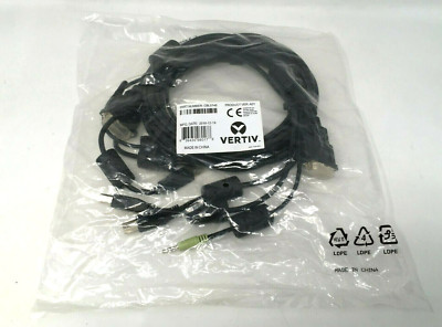 Vertiv Avocent USB Keyboard Mouse DVI-D & Audio Cable 6 ft. SC845 ...