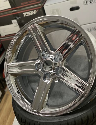 (4) 20X8 IROC CHROME RIMS (5X127)CHEVELLE MONTECARLO REGAL IMPALA C-10 ...