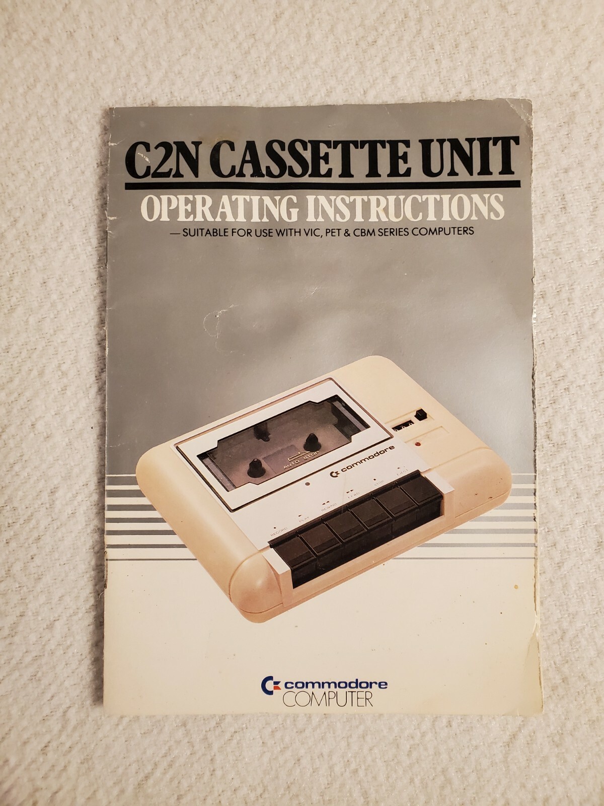 Vintage (1981) Commodore "Operating Instructions Manual" For C2N ...