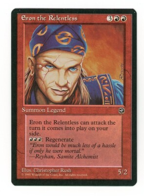 Magic the Gathering Homelands Eron the Relentless MTG Red NM | eBay