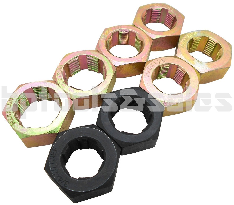 8pc AXLE SPINDLE METRIC & SAE CLEANING/RETHREADING SET KIT 4 FWD ...