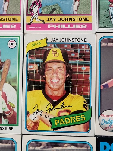 Jay Johnstone Baseball Card Mixed Lot of approx 16 Cards | eBay