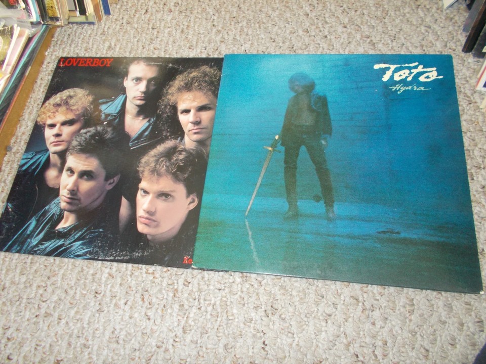 LOT OF 20 ORG ROCK LPS STYX, FOREIGNER, LOVERBOY, NEW ENGLAND, ELO ...