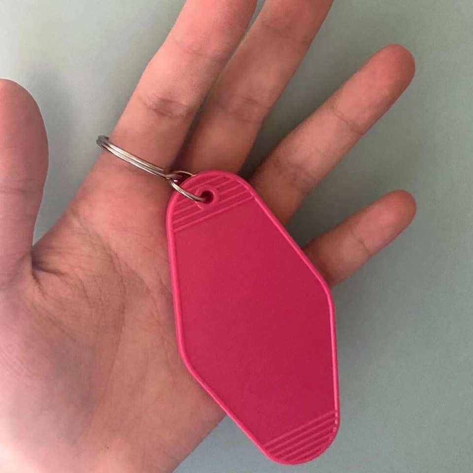 Mailbox Key Keychain Black Mail Key Ring Motel Key Chain hot pink | eBay