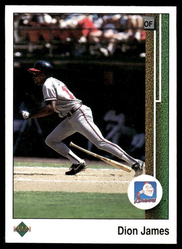 Dion James 1989 Upper Deck #587 Atlanta Braves | eBay