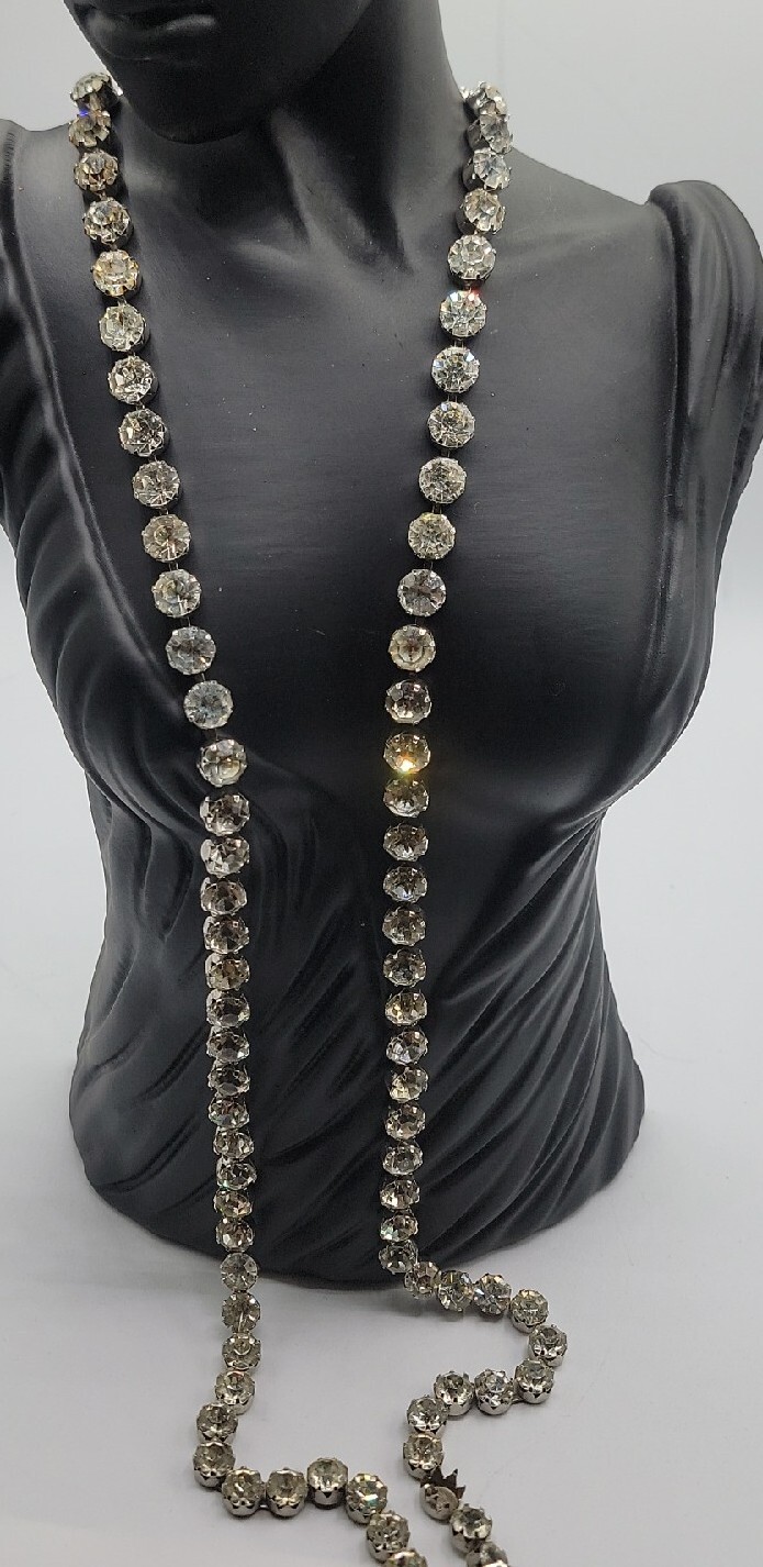1950s Rare Original By Robert Paste Necklace 34" Pro… - Gem