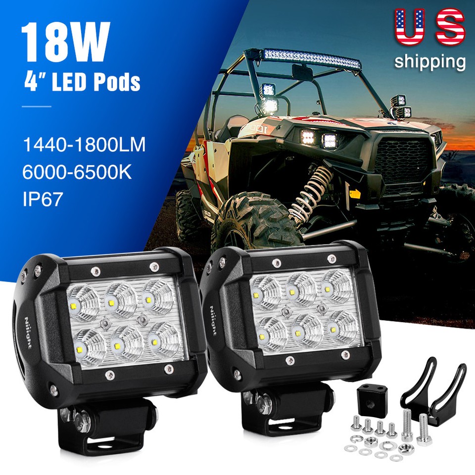 Nilight LED Light Bar Spot Flood Offroad Roof Lights Driving Lamp ...