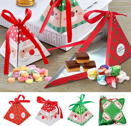 24pcs Christmas Candy Box Bag Christmas Tree Gift Box Paper Box Gift ...