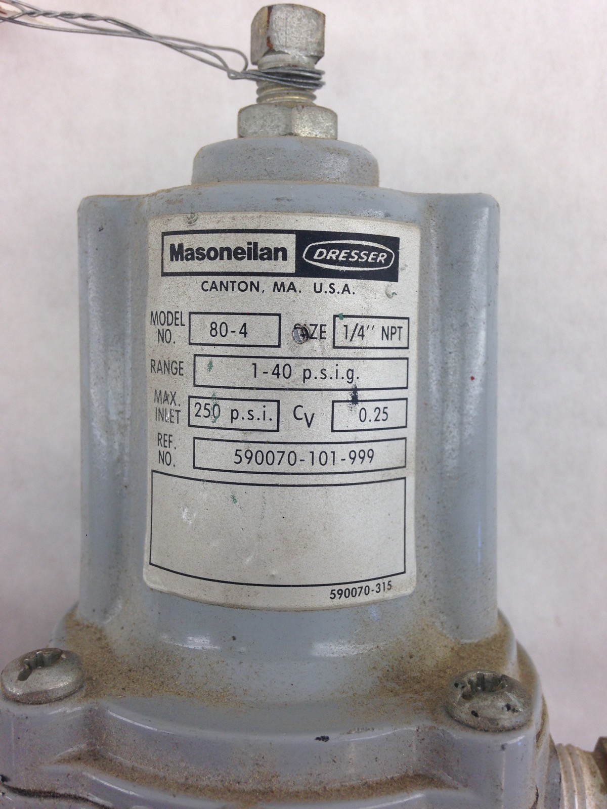 MASONEILAN DRESSER 80-4 FILTER REGULATOR | eBay