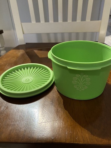 Small Green Vintage Tupperware Made In USA Avacado Green Excellent ...