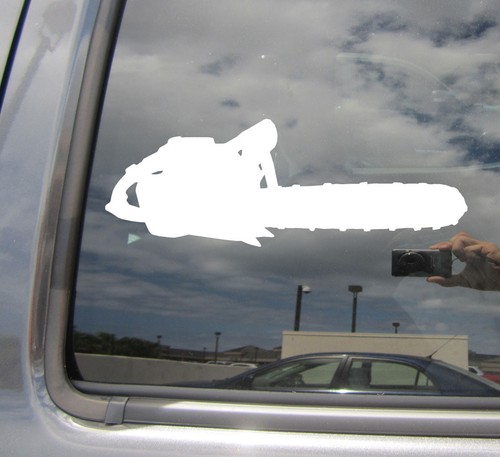 Chainsaw - Sawyer Pruning Logger Ice Car Bumper Window Vinyl Decal ...