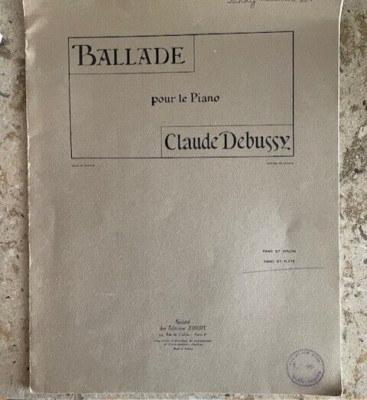 Ballade for piano & flute Debussy F/S | eBay
