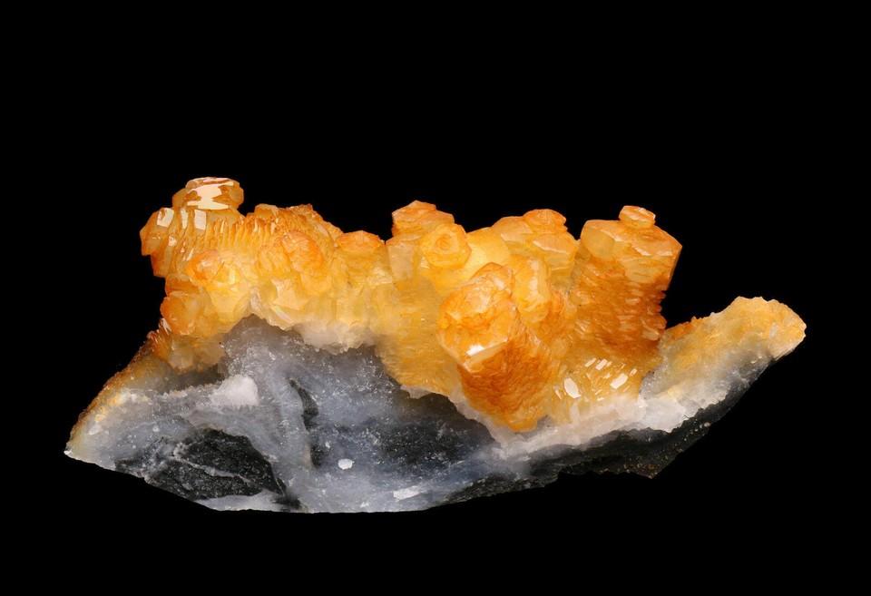 Yellow Rainbow Calcite Quartz Crystal Cluster Rock Stone Mineral ...