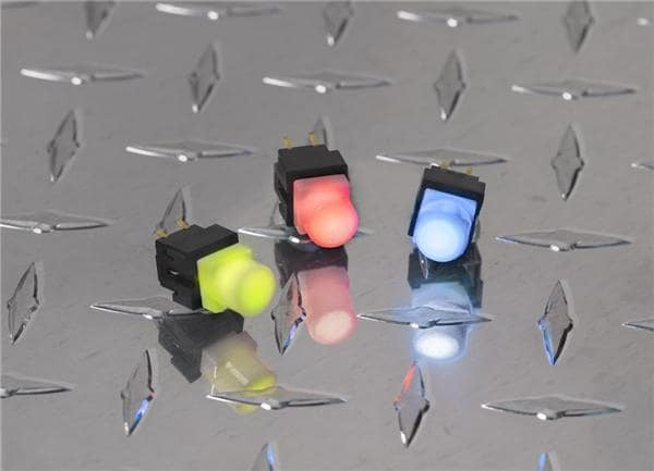 3Pcs LP15S1WHTRED-N Pushbutton Switches SWITCH PB ILL SPST WHT-RED SQR ...